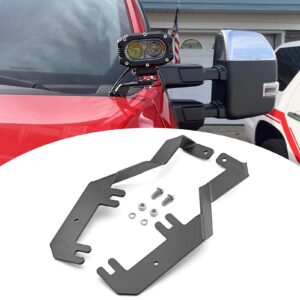 wsays upper hood hinge ditch led light mount brackets compatible with 2017-2022 ford f250/f350/f450/f550 super duty