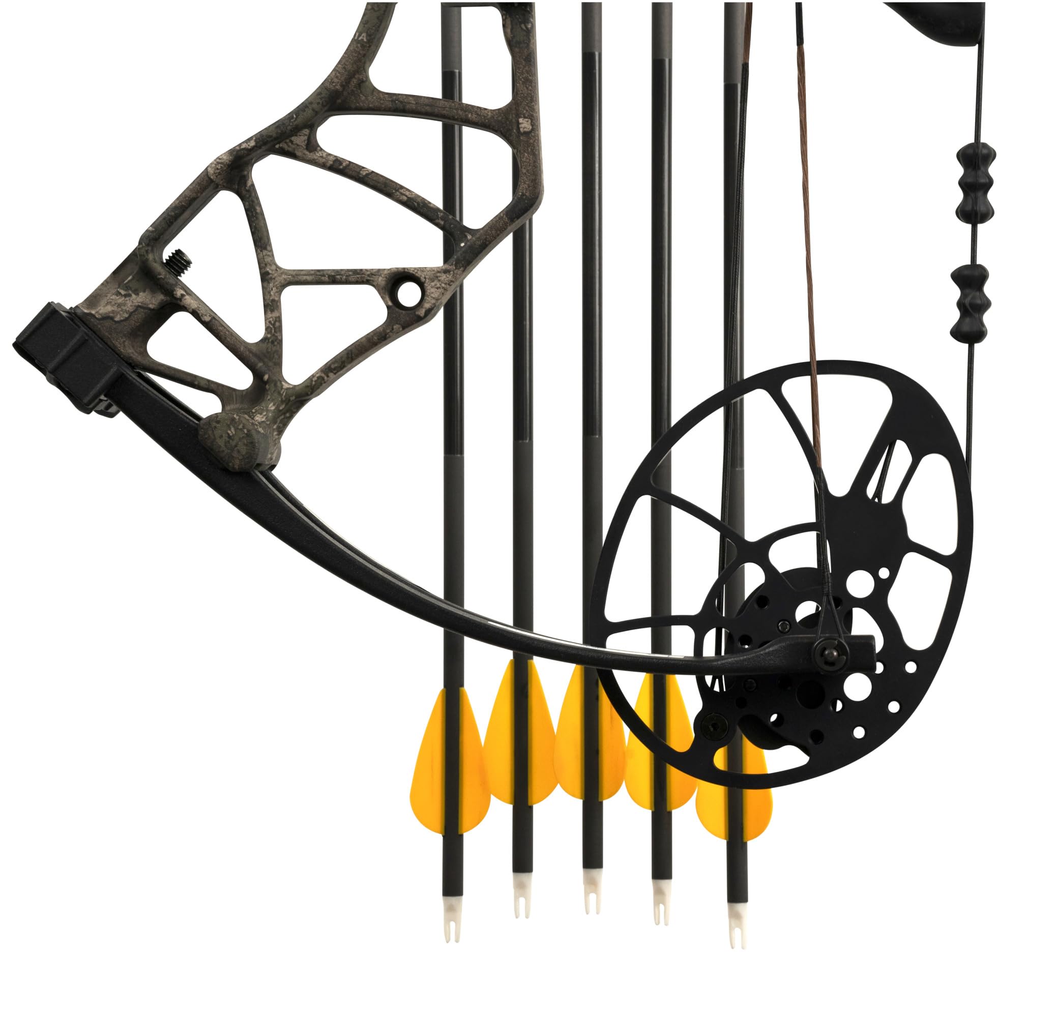 Bear Archery Legit Ready to Hunt Extra Compound Bow Package for Adults & Youth, Right Hand, True Timber Strata