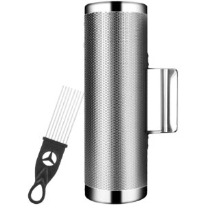 12" x 4" metal guiro shaker stainless steel guiro instruments with scraper musical instruments latin percussion instrument