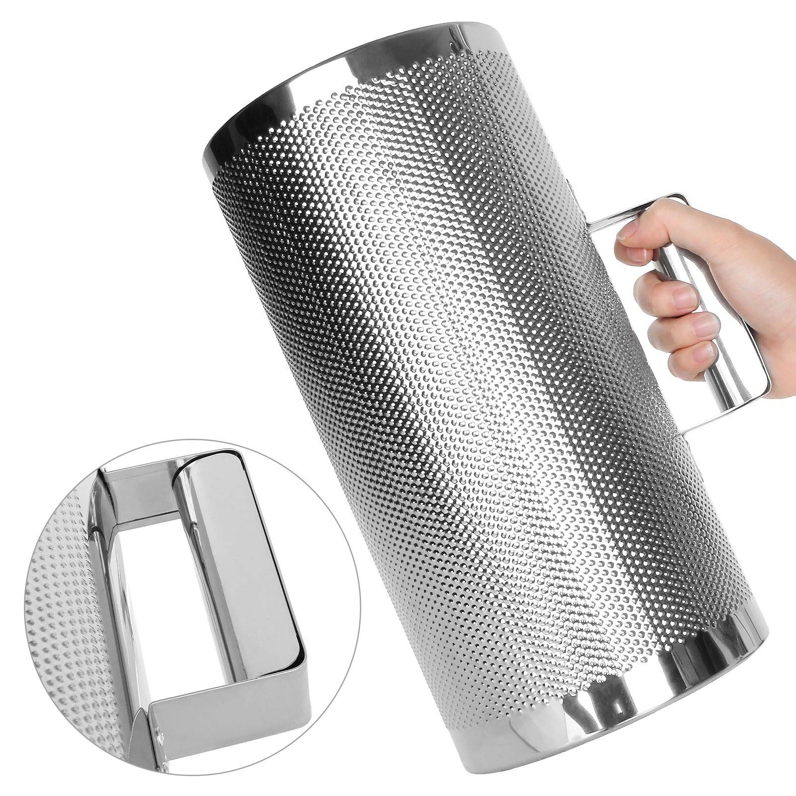 12" x 6" Metal Guiro Shaker Stainless Steel Guiro Instruments with Scraper Musical Instruments Latin Percussion Instrument