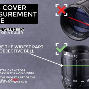 Monstrum 3-9x32 Rifle Scope with Rangefinder Reticle | Monstrum Flip Up Lens Cover Set | Bundle