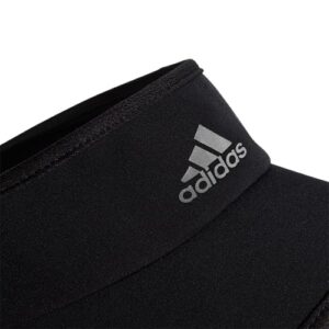 adidas Men's Superlite Adjustable Fit Sport Performance Visor, Black/Silver, One Size