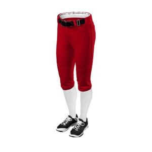 evoshield girls evoshield girl's fx low rise - scarlet pants, scarlet, medium