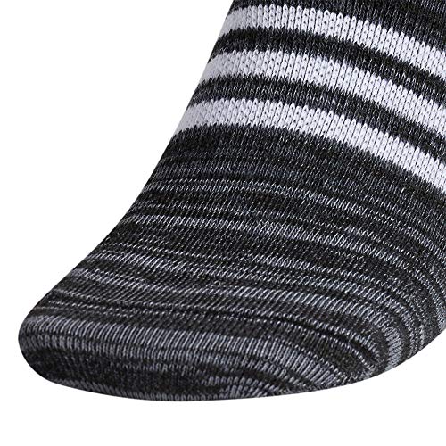 adidas Women's Superlite No Show Socks (6-Pair), Black/White/Victory Blue, Medium