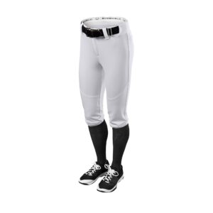 evoshield girls fx low rise pant-team white, large