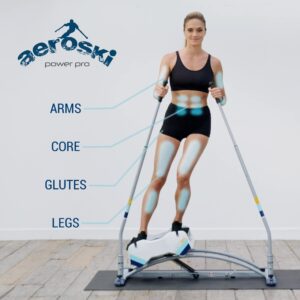 Aeroski Power Pro Home Fitness, The Most Fun Cardio Machine for a Total-Body Workout. Low Impact Plyometric Training. Free Fitness App, Coach-Led Live Classes and Virtual Reality Goggles.