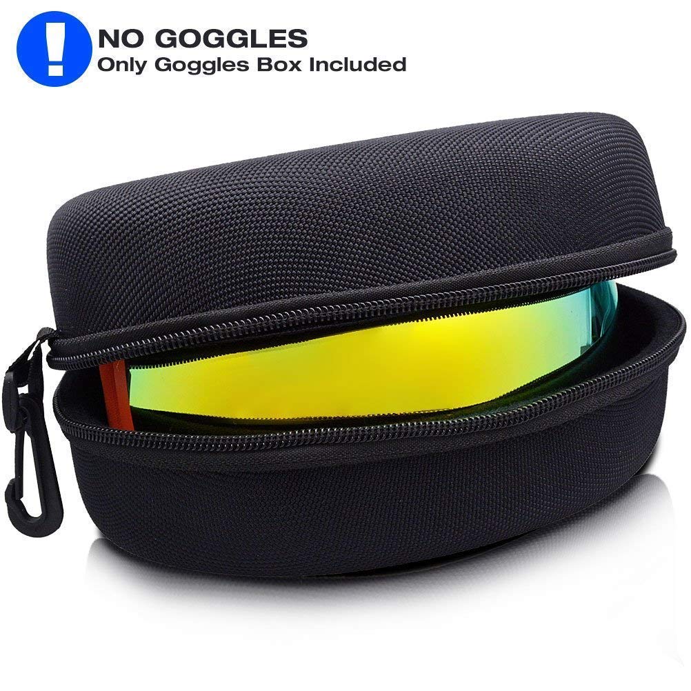 ZIONOR Ski Goggles with a Hard EVA Protection Case