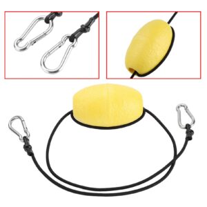 YUANJS Drift Anchor Rope,Marine Rope Tow Line Kayak Drift Anchor Tow Nylon Rope with EVA Buoy Steel Clips Kayak Accessory