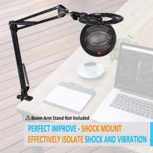 Blue Snowball Shock Mount with Pop Filter Matching Mic Boom Arm Stand, Compatible for Blue Snowball iCE USB Mic by YOUSHARES