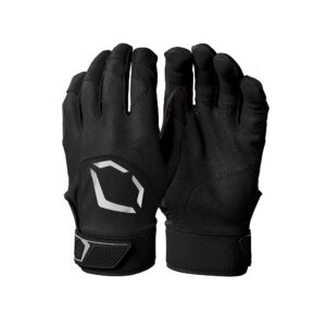 evoshield standout batting glove - black, youth large