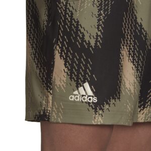 adidas Printed Primeblue 7" Shorts Orbit Green/Ambient Blush LG 7