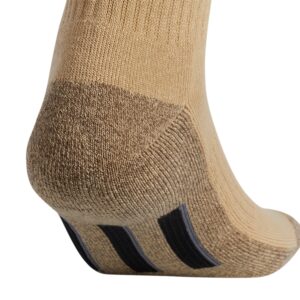 adidas Men's Cushioned Quarter Socks (3-Pair), Beige Tone/Blanch Cargo/Black, Large