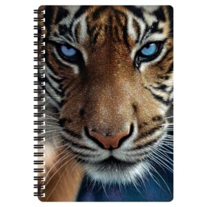 3d livelife notebook - blue eyes from deluxebase. 80 page lined lenticular 3d tiger notebook. 8.5 x 5.5 in. superb school or work stationery with artwork licensed from artist collin bogle