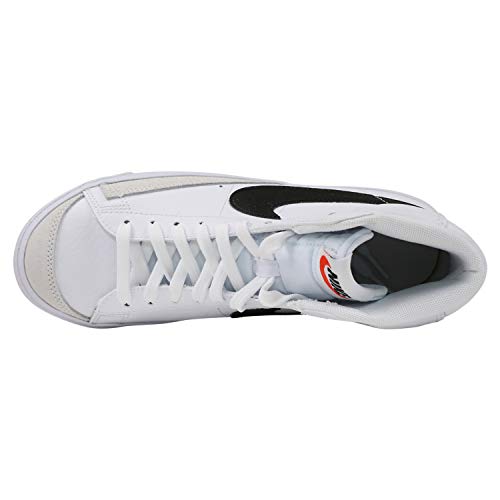 Nike Boy's Blazer Mid '77 (Big Kid) White/Black/Team Orange 5 Big Kid M