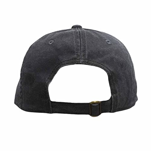 VetFriends.com US Veteran Hat with DD-214 Alumni Text and National Service Ribbon Graphic - Embroidered Adjustable Vintage Washed Gray