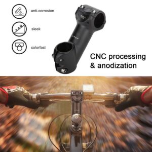 Health Gear Road Bike Stem, Bike Stem Aluminium Alloy, 31.8mm Aluminium Alloy Adjustable Bike Stem, Bike Handlebar Stem Riser Short Handlebar Stem for Most Road Bike