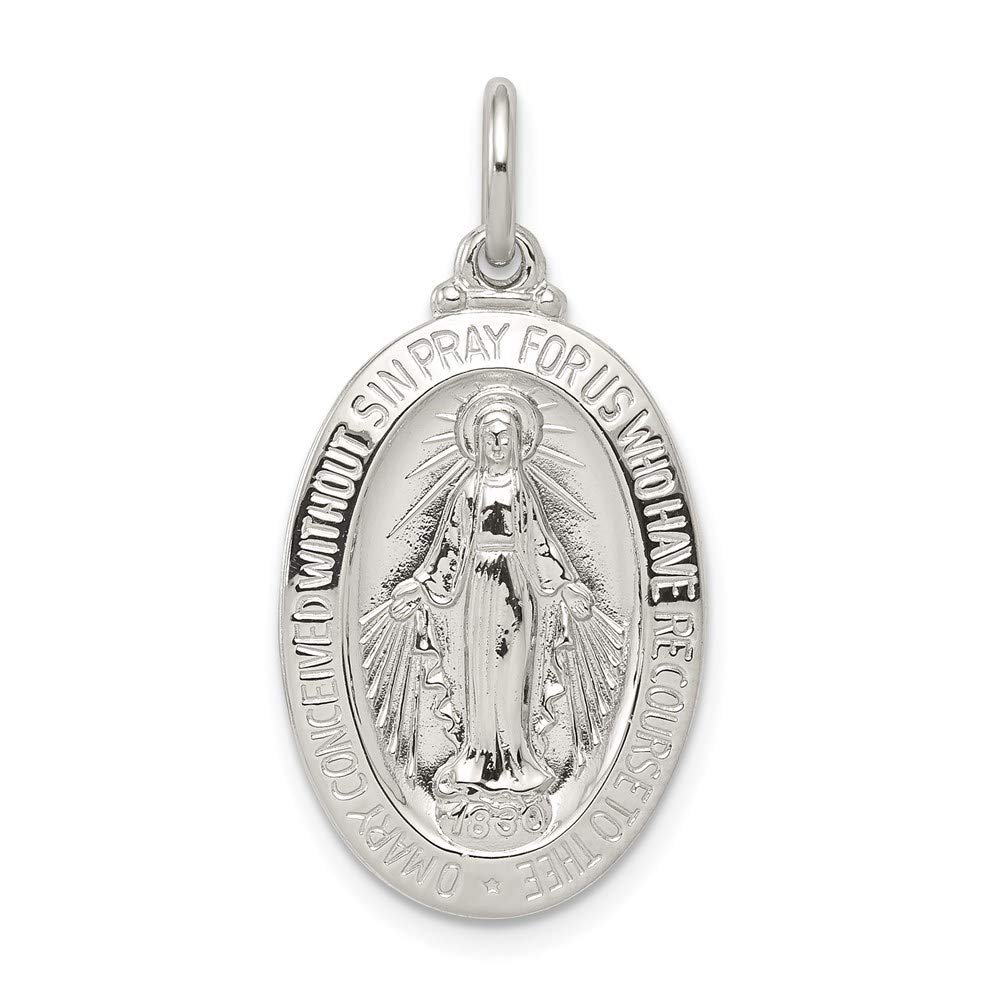 Sterling Silver Miraculous Medal QQC5515