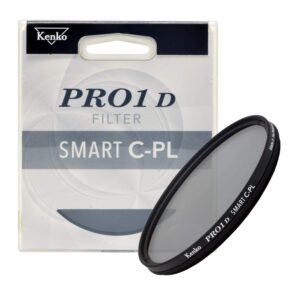 kenko circular polarizing filter pro1d smart c-pl filter 55mm, for removing light reflections, for brilliant landscape photography, lowprofile, 398722