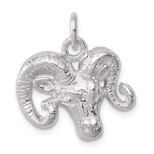 Sterling Silver Ram Charm QQC2577