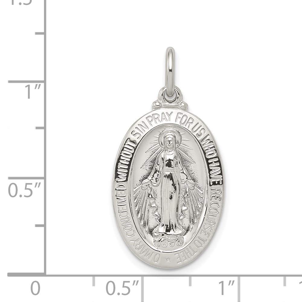 Sterling Silver Miraculous Medal QQC5515