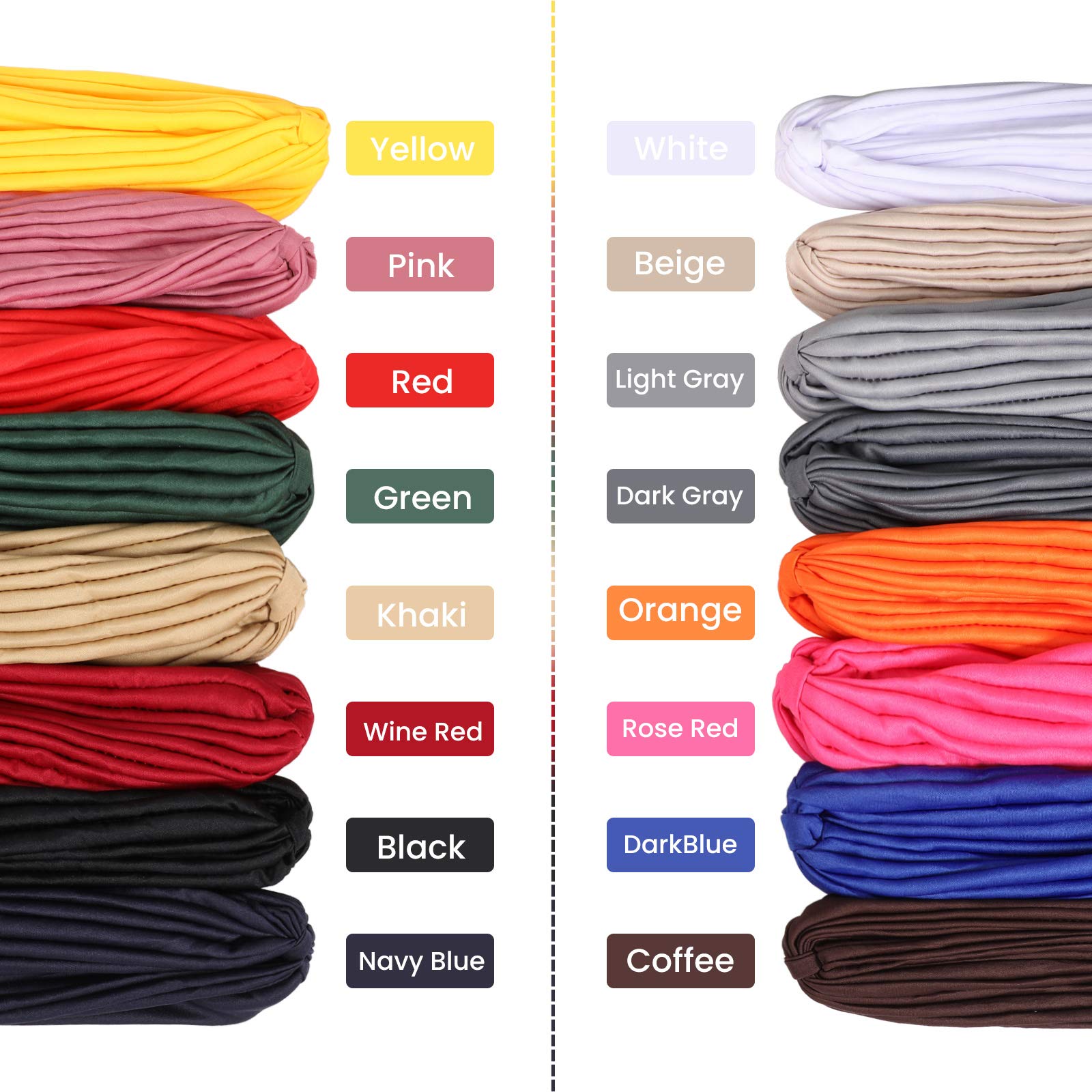 SATINIOR 16 Pieces Stretch Turbans Polyester Turbantes para La Cabeza De Mujer Head Turbans Head Turbans Turbines for Women, 16 Colors(Chic Color)