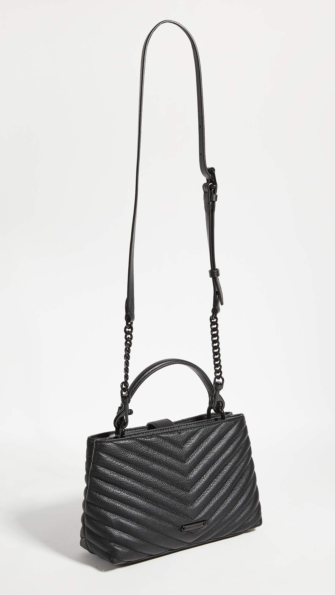 Rebecca Minkoff Edie TOP Handle Satchel, Black/Black