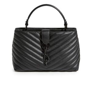 Rebecca Minkoff Edie TOP Handle Satchel, Black/Black