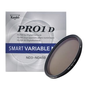 kenko nd filter pro1d smart variable ndx3-450 filter 82mm, for reducing the amount of light, stepless concentration adjustment