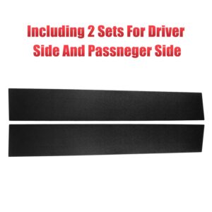 RANSOTO 926-446 B Pillar Door Trim Compatible with 2008-2020 Chrysler Town Country, Dodge Grand Caravan Driver & Passenger Side Windshield Outer Molding Replaces 926-445 5020664AA