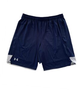 under armour men's raid 10-inch shorts (medium, navy/gray)