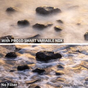 Kenko ND Filter PRO1D Smart Variable NDX3-450 Filter 67mm, for reducing The amount of light, Stepless concentration adjustment