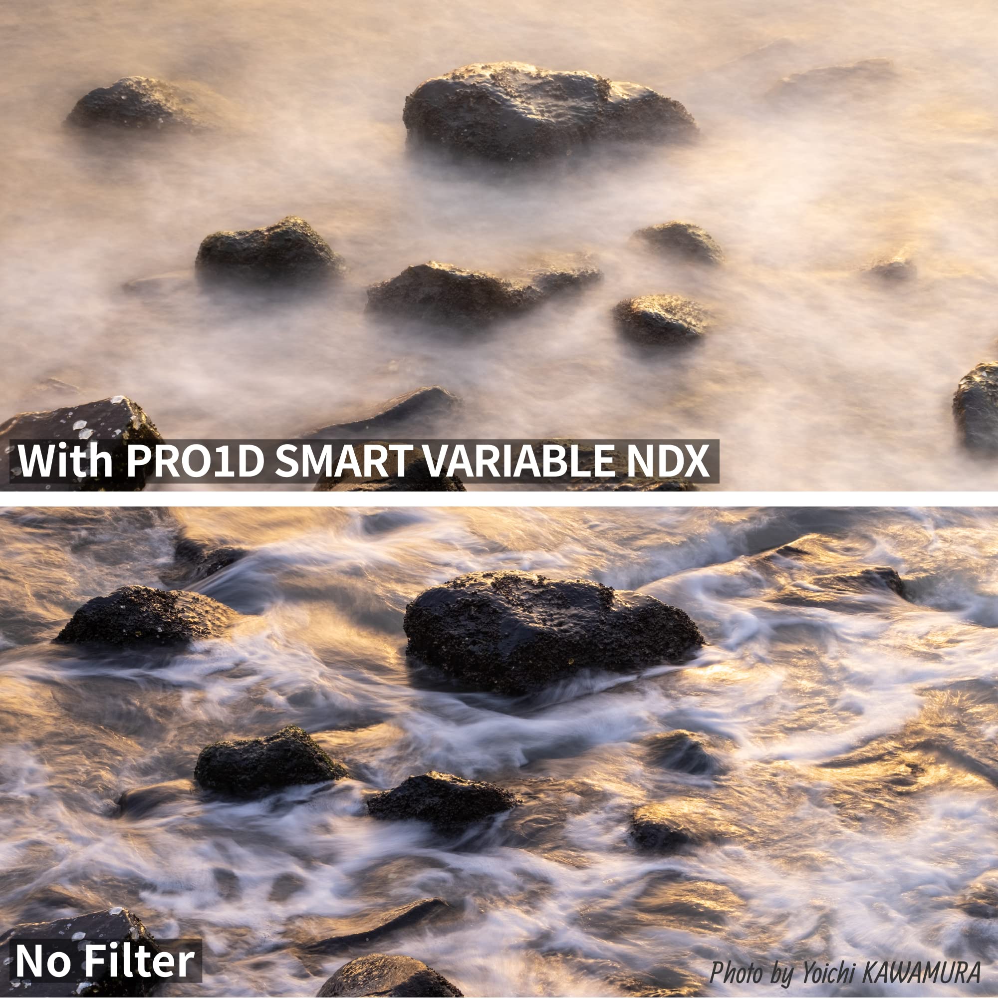 Kenko ND Filter PRO1D Smart Variable NDX3-450 Filter 77mm, for reducing The Amount of Light, Stepless Concentration Adjustment