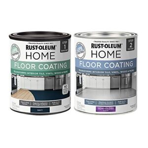 rust-oleum 367603 home interior floor coating kit, navy 32 fl oz (pack of 2)