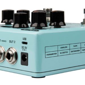 Nux NDD-6 Duotime Dual Delay Effects Pedal,Cyan