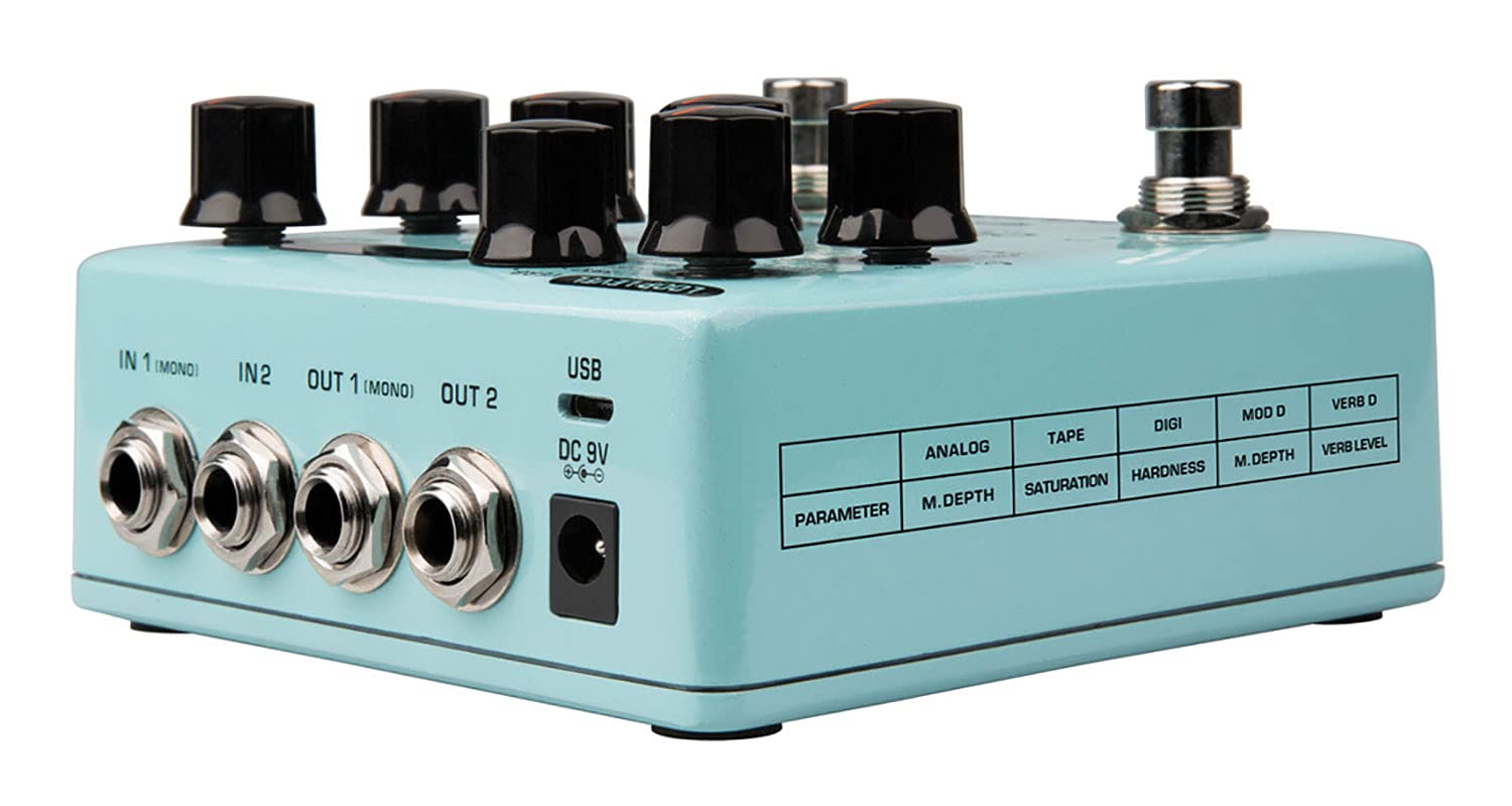 Nux NDD-6 Duotime Dual Delay Effects Pedal,Cyan