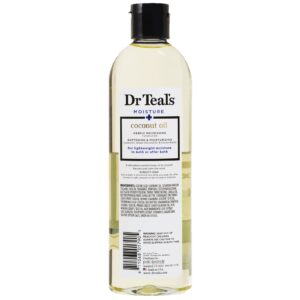 Dr. Teals Coconut Bath & Body Oil Gift Set (2 Pack, 8.8oz Ea.) - Nourishing Coconut Essential Oils Blended with Sweet Almond Oil & Cocoa Butter - Paraben & Phthalate Free - at Home Spa Kit