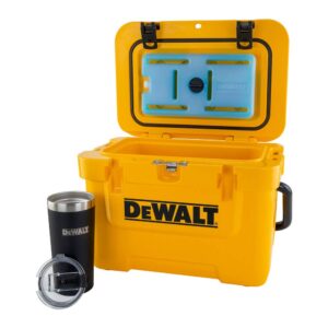 Dewalt DXC1012B 10 Quart Roto-Molded Lunchbox Cooler/ 10 Quart Ice Pack Cooler/ 20 oz. Black Tumbler Combo