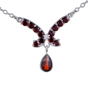 ziklars bohemian garnet necklace