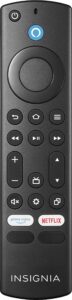 insignia - fire tv replacement remote for insignia and toshiba - black