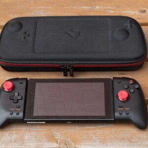 ButterFox Grip Carry Case for Hori Nintendo Switch Split Pad Pro Controller, Compatible with Nintendo Switch OLED Model- Red/Black