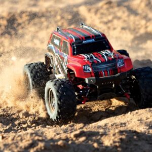 Traxxas 76054-5-REDX Teton 1/18 Scale 4WD Truck Fully Assembled Ready to Run 2.4