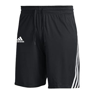 adidas gm2365l 3 stripe short black/white l