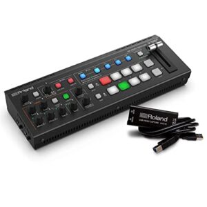 roland v-1hd+ str video switcher web streaming bundle and uvc-01