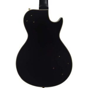 Sawtooth Heritage 70 Series Left Handed Maple Top Electric Guitar, Satin Black