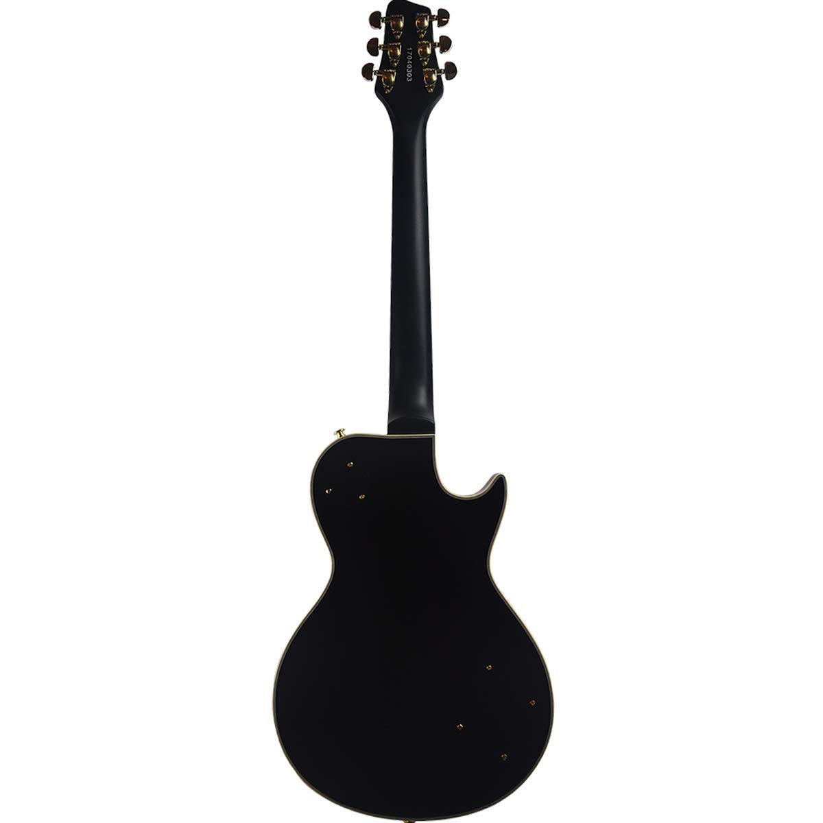 Sawtooth Heritage 70 Series Left Handed Maple Top Electric Guitar, Satin Black