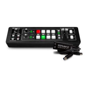 roland v-1hd str video switcher web streaming bundle + uvc-01