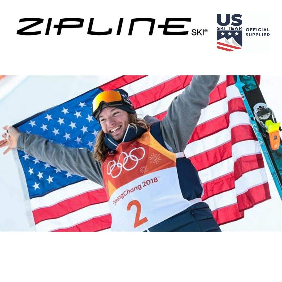 Ski Poles Graphite Carbon Composite - Zipline Lollipop U.S. Ski Team Official Supplier (BlackBerry, 48" in./122 cm)