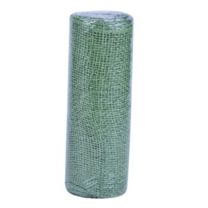 10" green poly burlap mesh by celebrate it