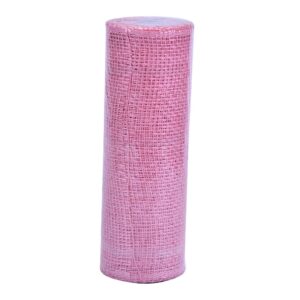 10" pink poly burlap mesh by celebrate it