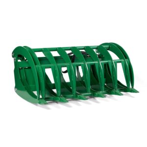 titan attachments 72-in hd grapple rake attachment fits john deere tractors with global euro